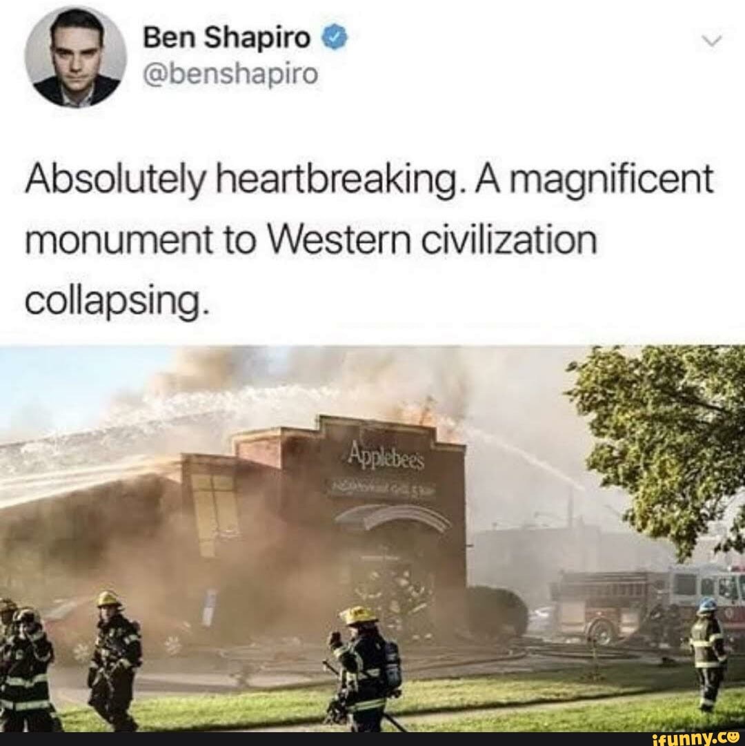 Absolutely heartbreaking. A magnificent monument to Western ...