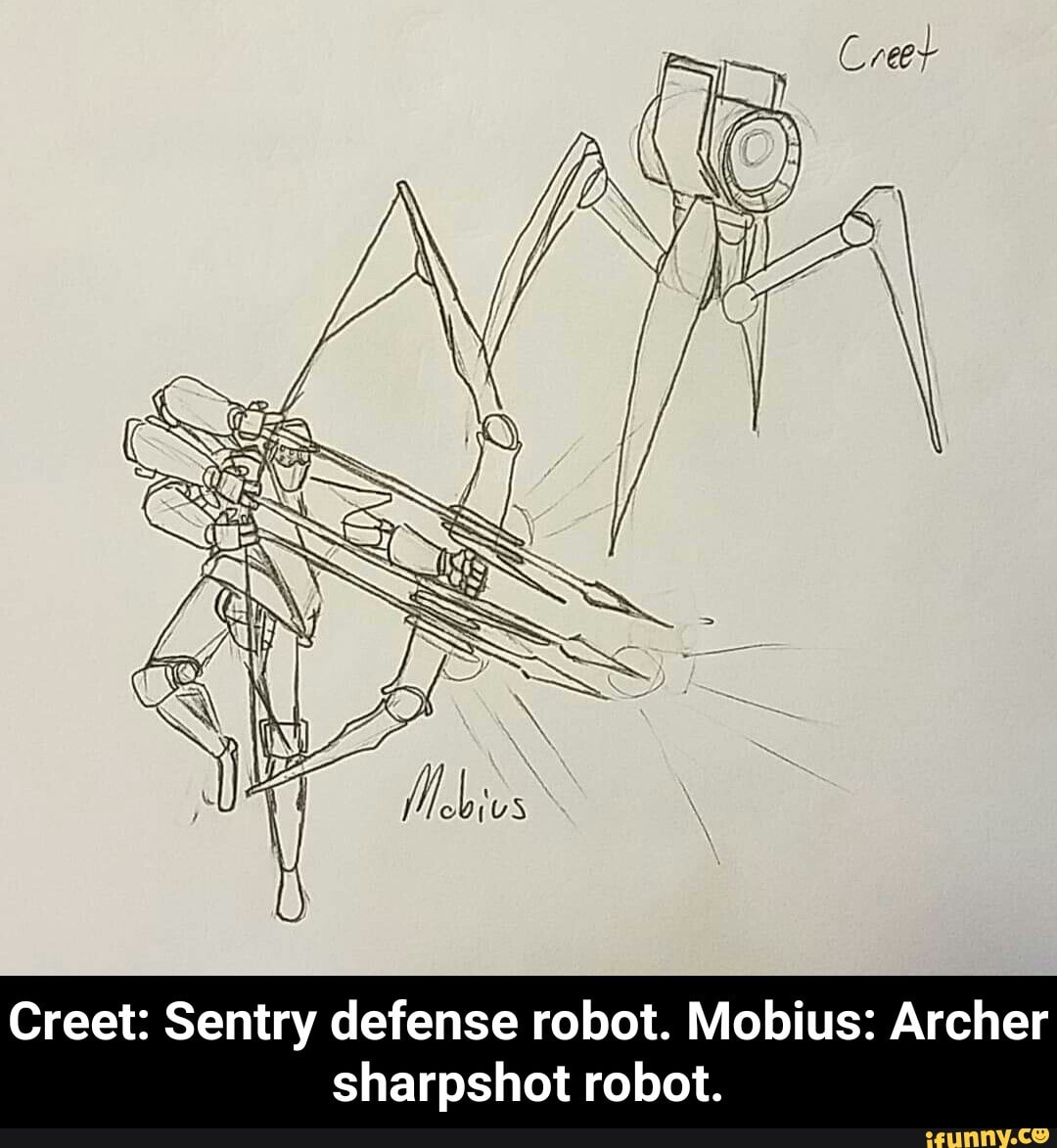 Creet: Sentry defense robot. Mobius: Archer sharpshot robot. - Creet ...