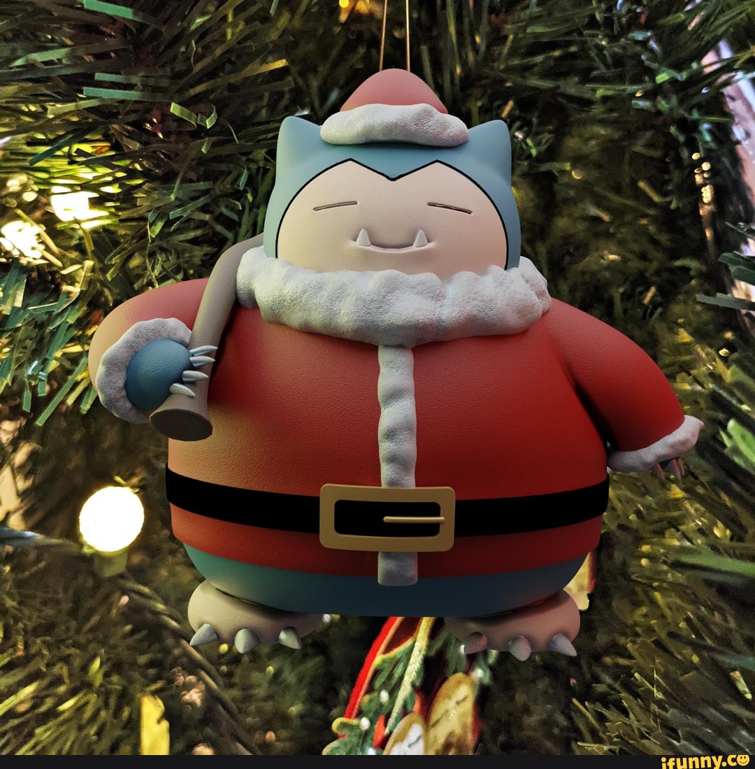 3D Printed and Painted Snorlax Santa Claus! - iFunny