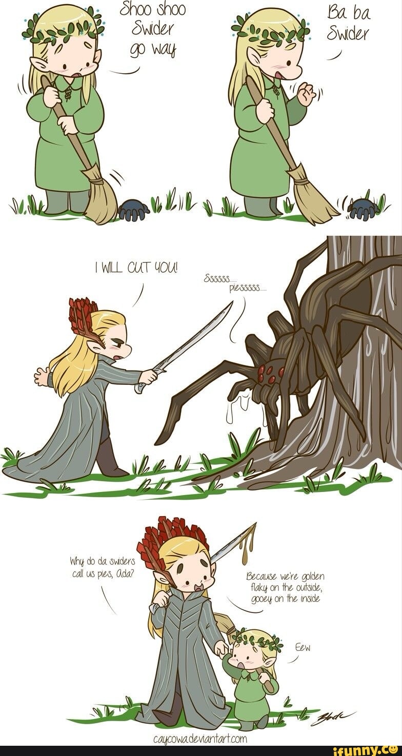 CUT Why do da swiders call us pies, Ada? Because were golden tart com ...