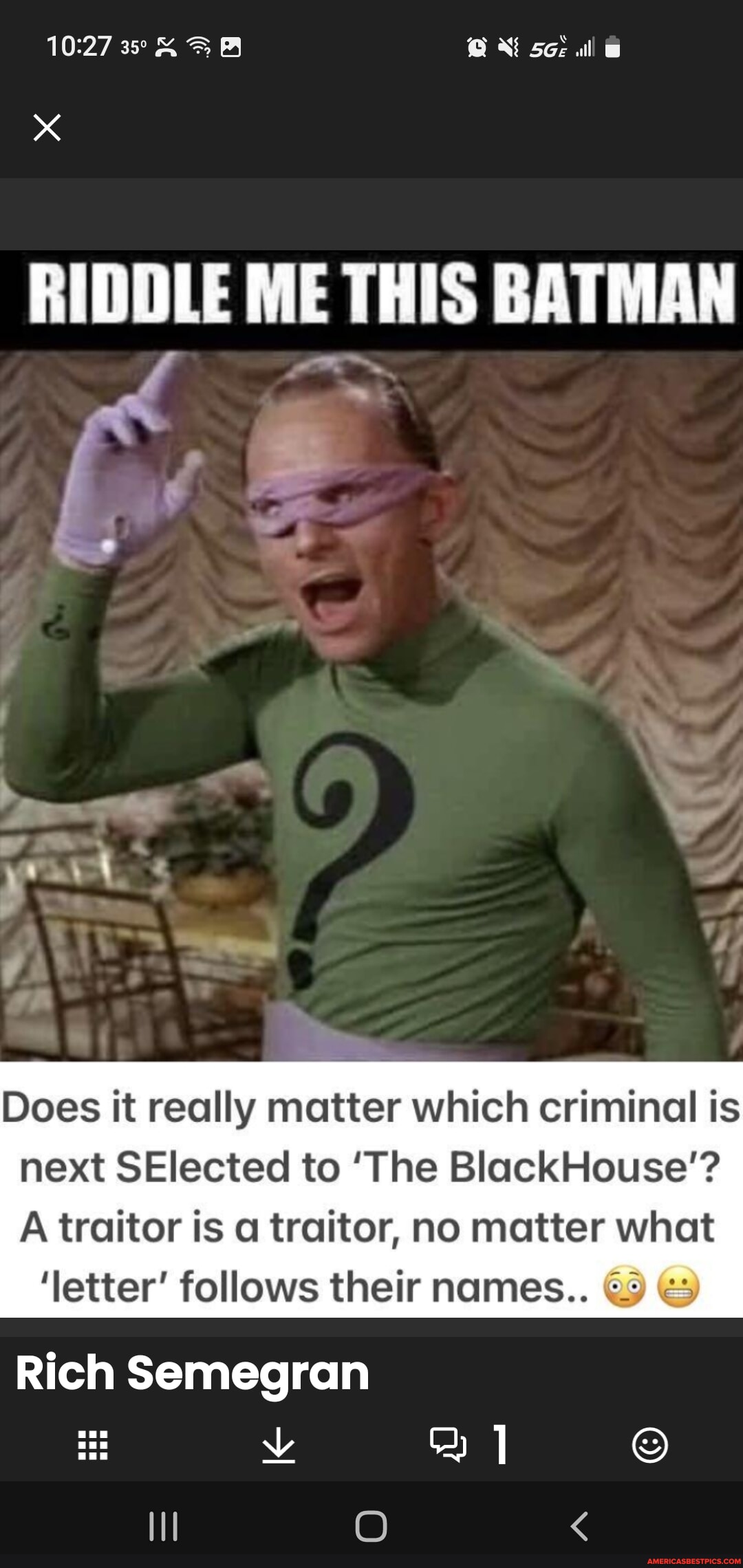 RIDDLE ME THIS BATMAN Does it really matter which criminal is next ...
