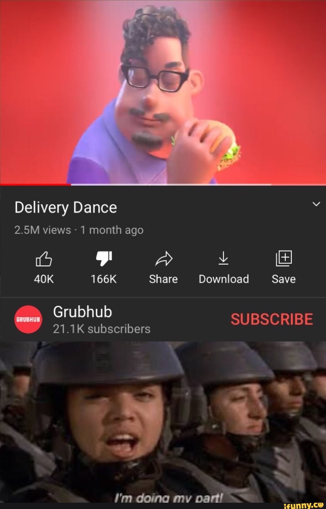 Delivery Dance 2.5M views 1 month ago Grubhub 21.1K subscribers I'm ...