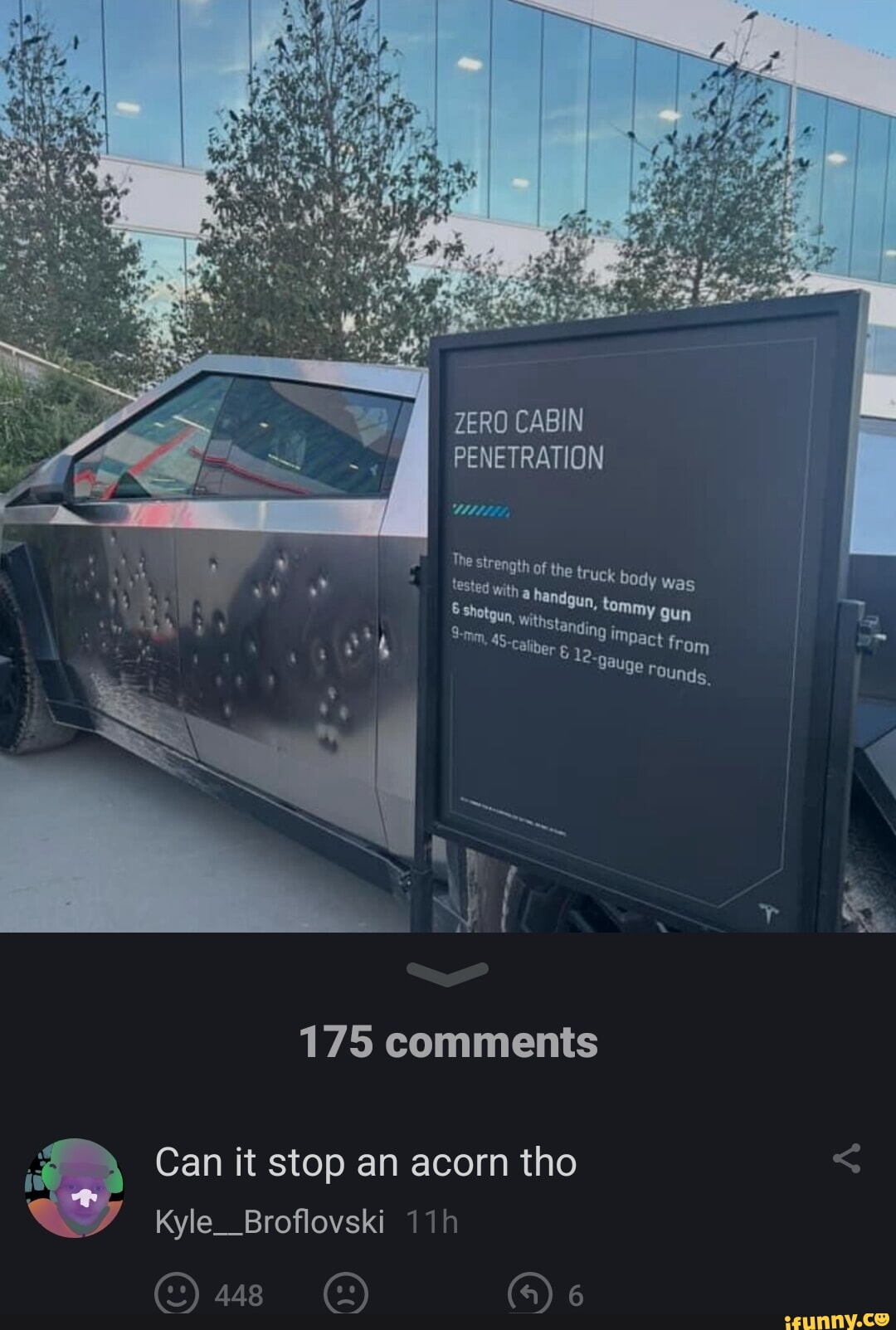 ZERO CABIN PENETRATION The 'ength of the truck bod was gun anding impa ...