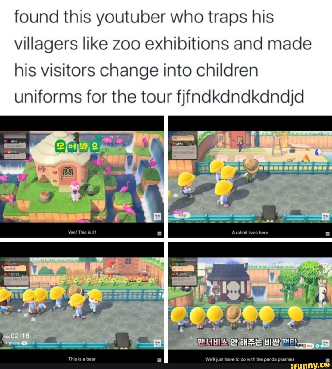 Found this youtuber who traps his villagers like Zoo exhibitions and ...