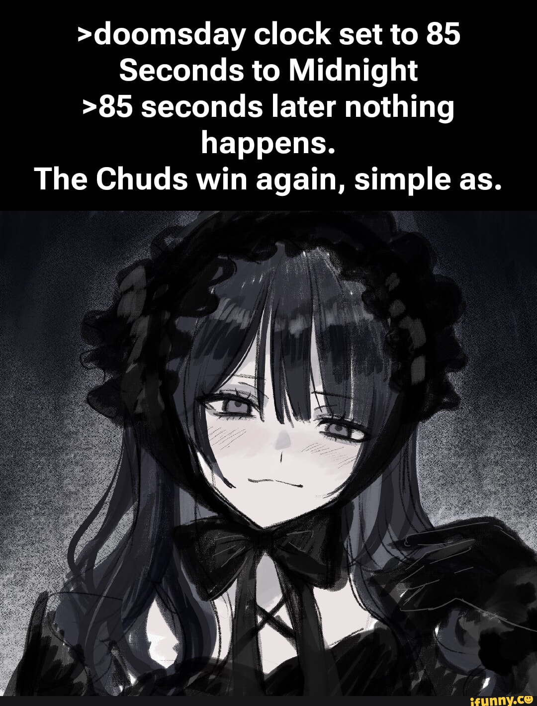 >doomsday clock set to 85 Seconds to Midnight >85 seconds later nothing ...