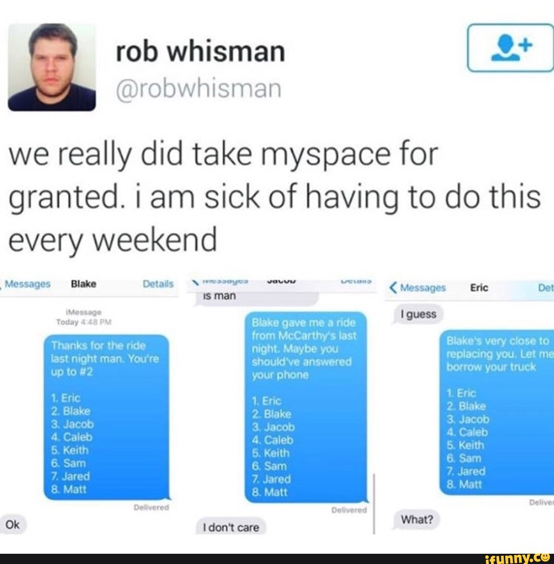 Myspace memes. Best Collection of funny Myspace pictures on iFunny