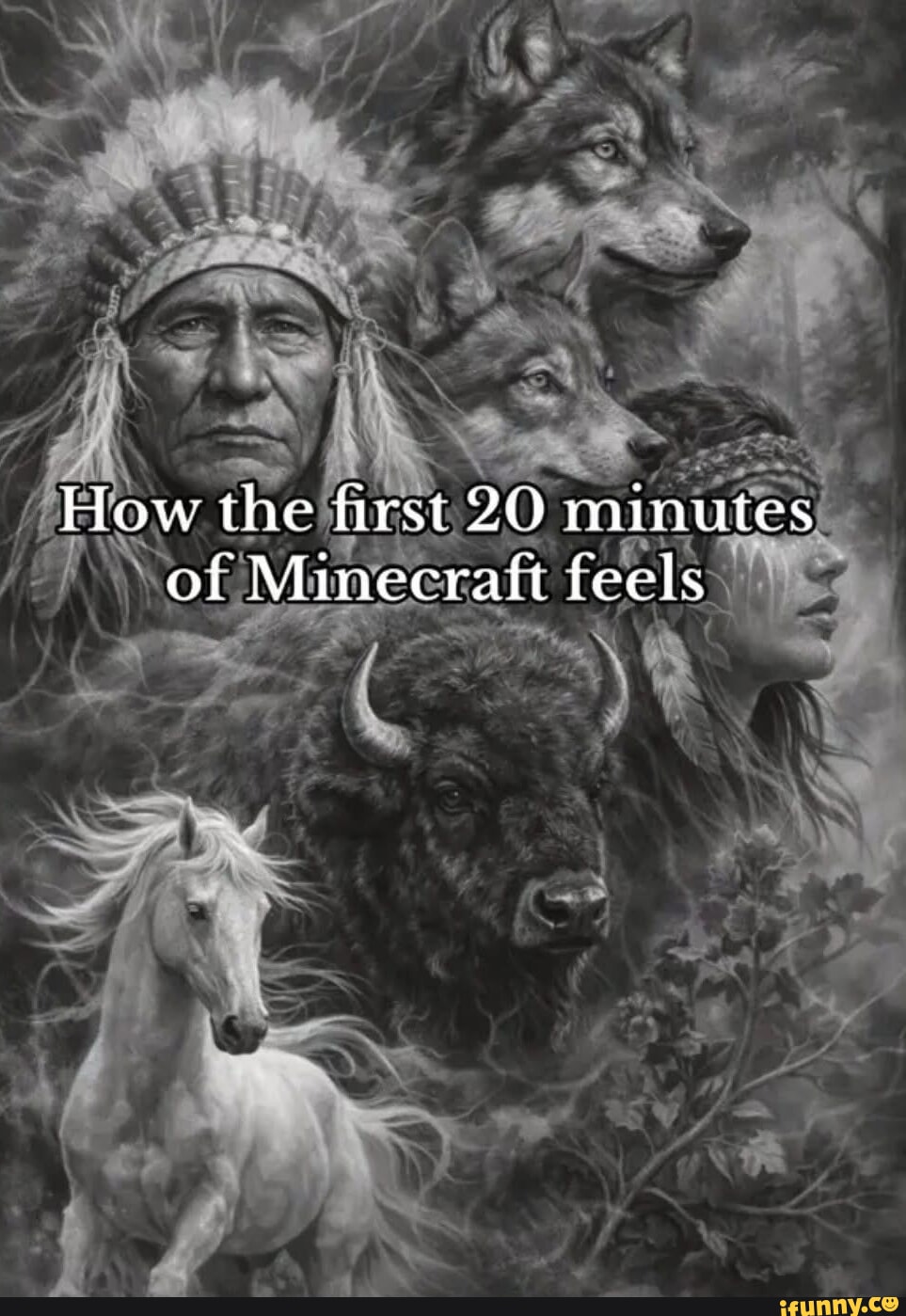 How the first 20 minutes of Minecratt feels - iFunny