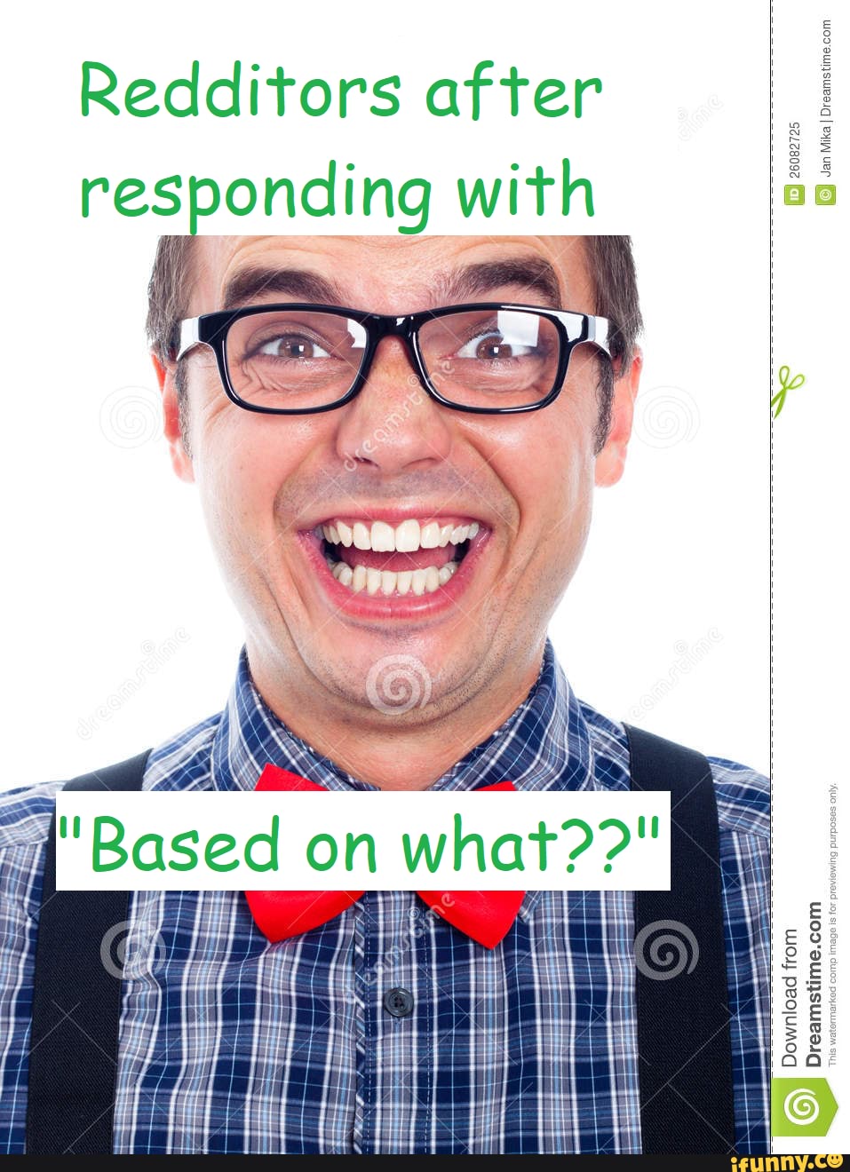 Redditors after responding with - iFunny