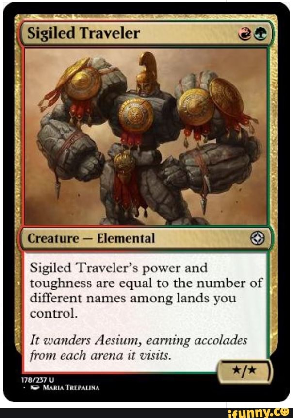 Sigiled Traveler I Creature - Elemental Sigiled Traveler's power and ...