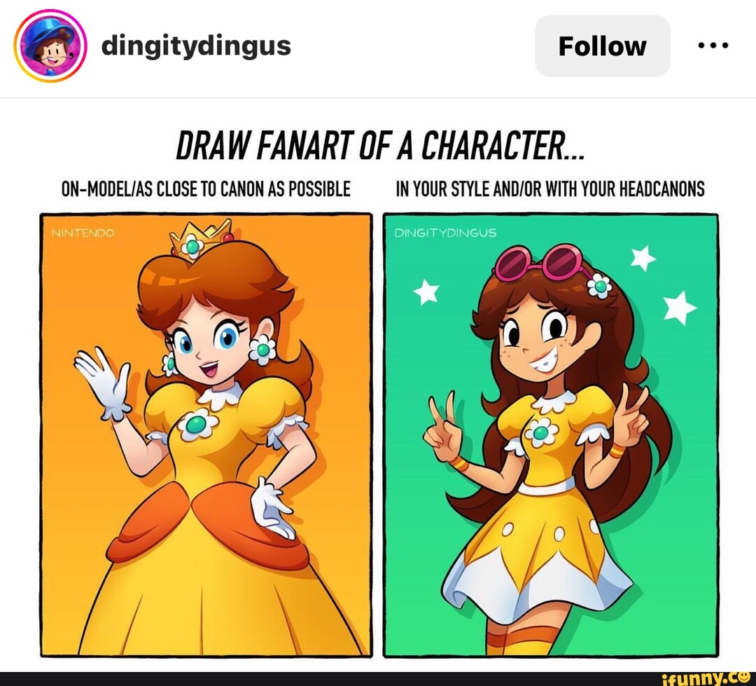 Dingitydingus Follow NINTENDO DRAW FANART OF A CHARACTER... ON-MODELIAS ...