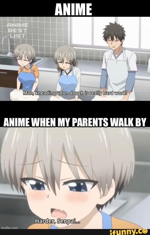 Ty ANIME WHEN MY PARENTS WALK BY - iFunny