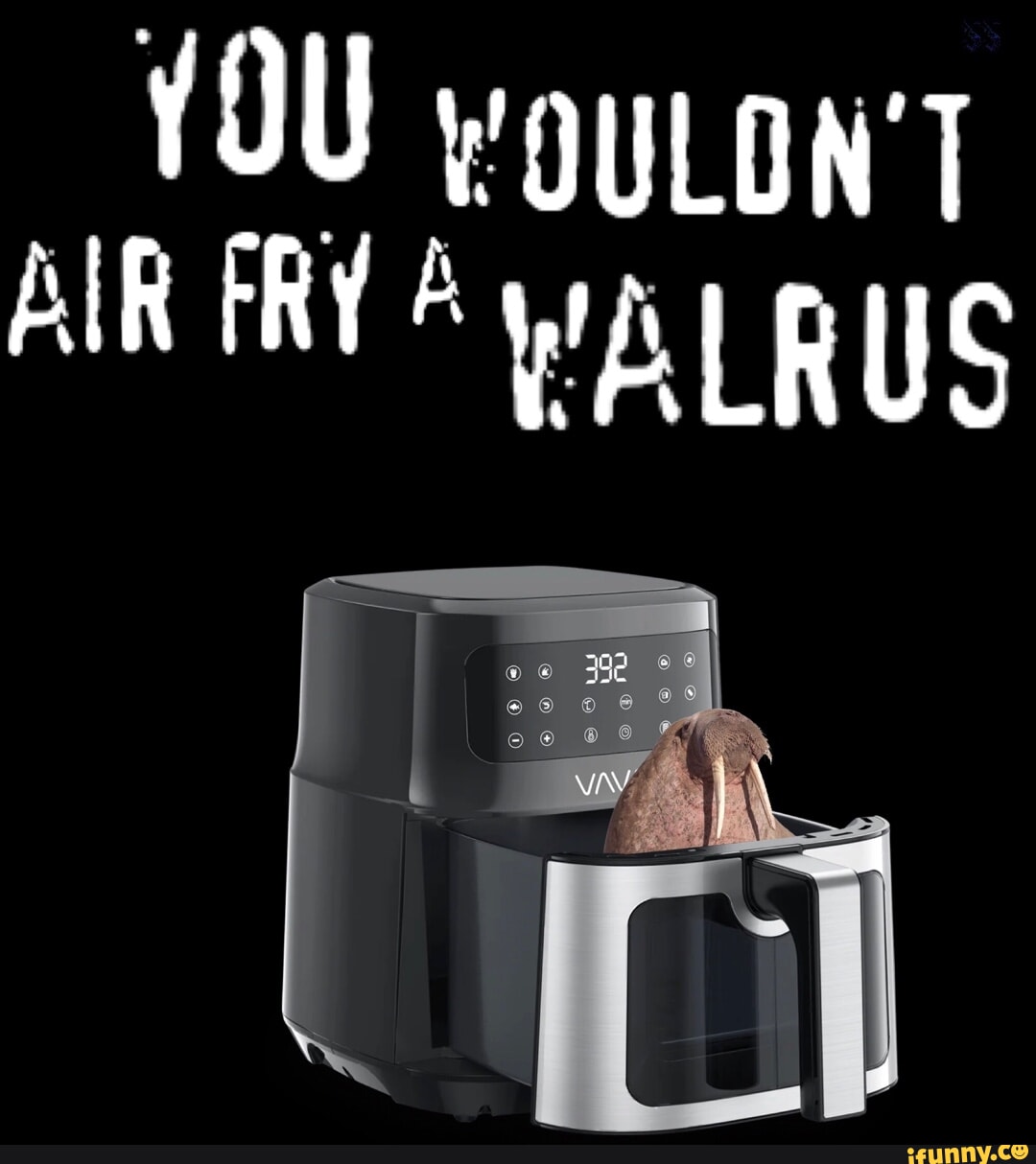 YOU yvouton'T AIR FRY WALRUS - iFunny