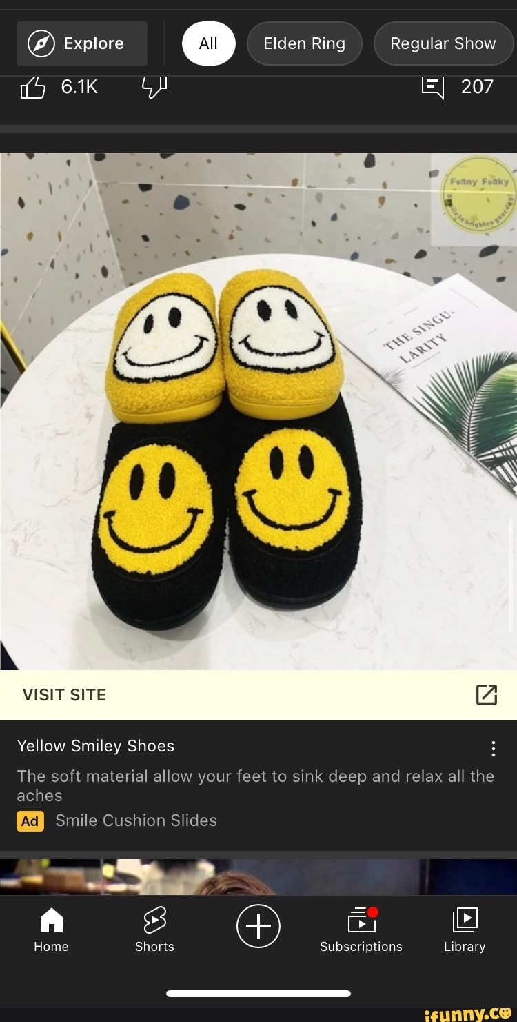Explore Elden Ring Regular Show 207 VISIT SITE Yellow Smiley Shoes Ad ...