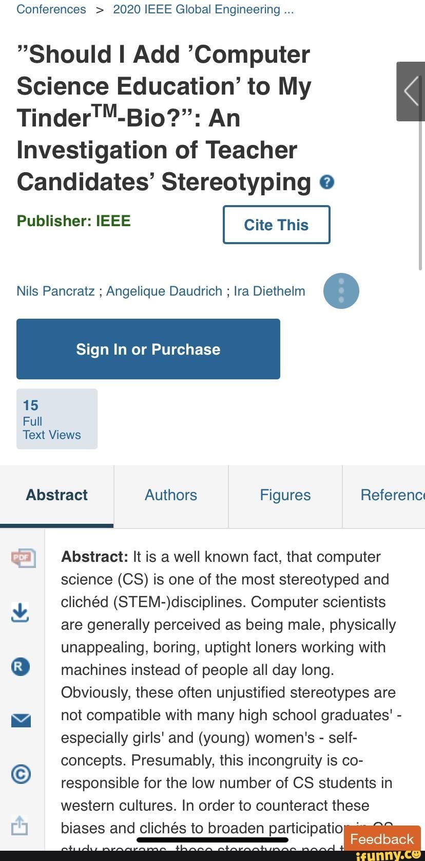 Conferences > 2020 IEEE Global Engineering "Should I Add 'Computer ...