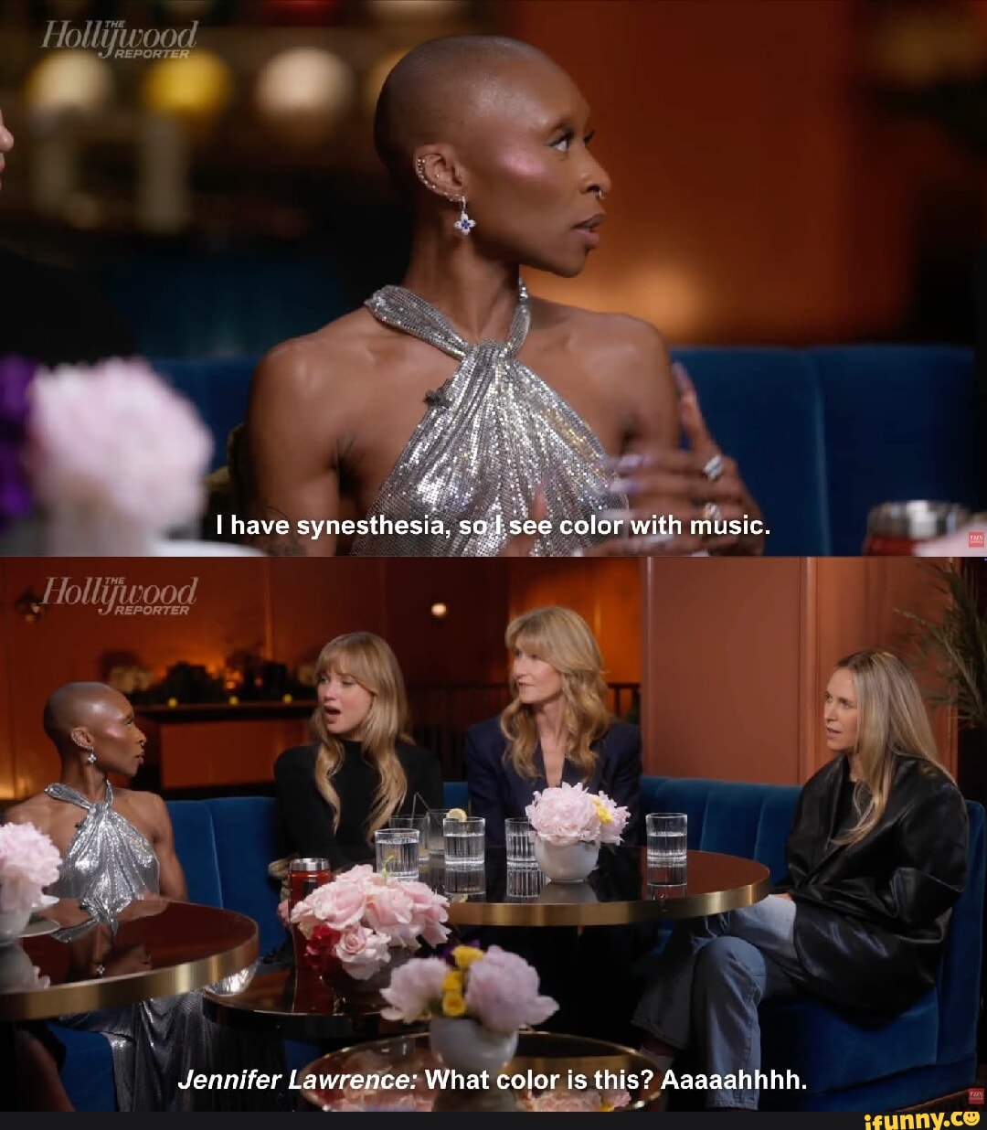 Hollijiwood, I have synesthesia, so] see color with music. REPORTER ...