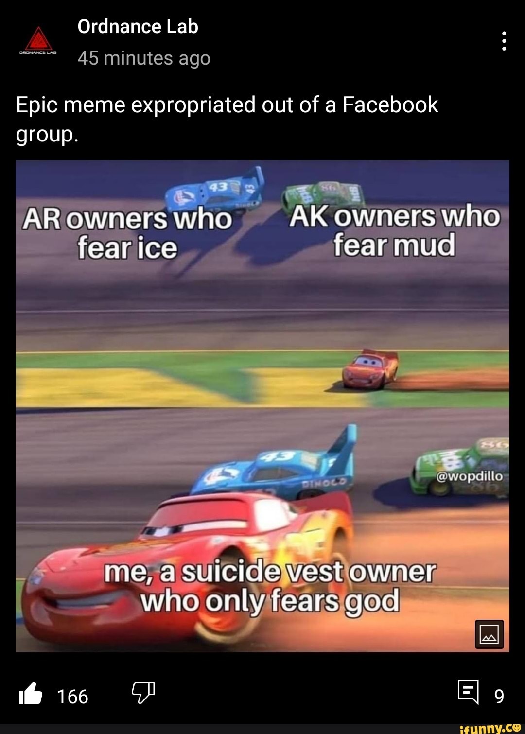 Ordnance Lab LAD 45 minutes ago Epic meme expropriated out of a ...