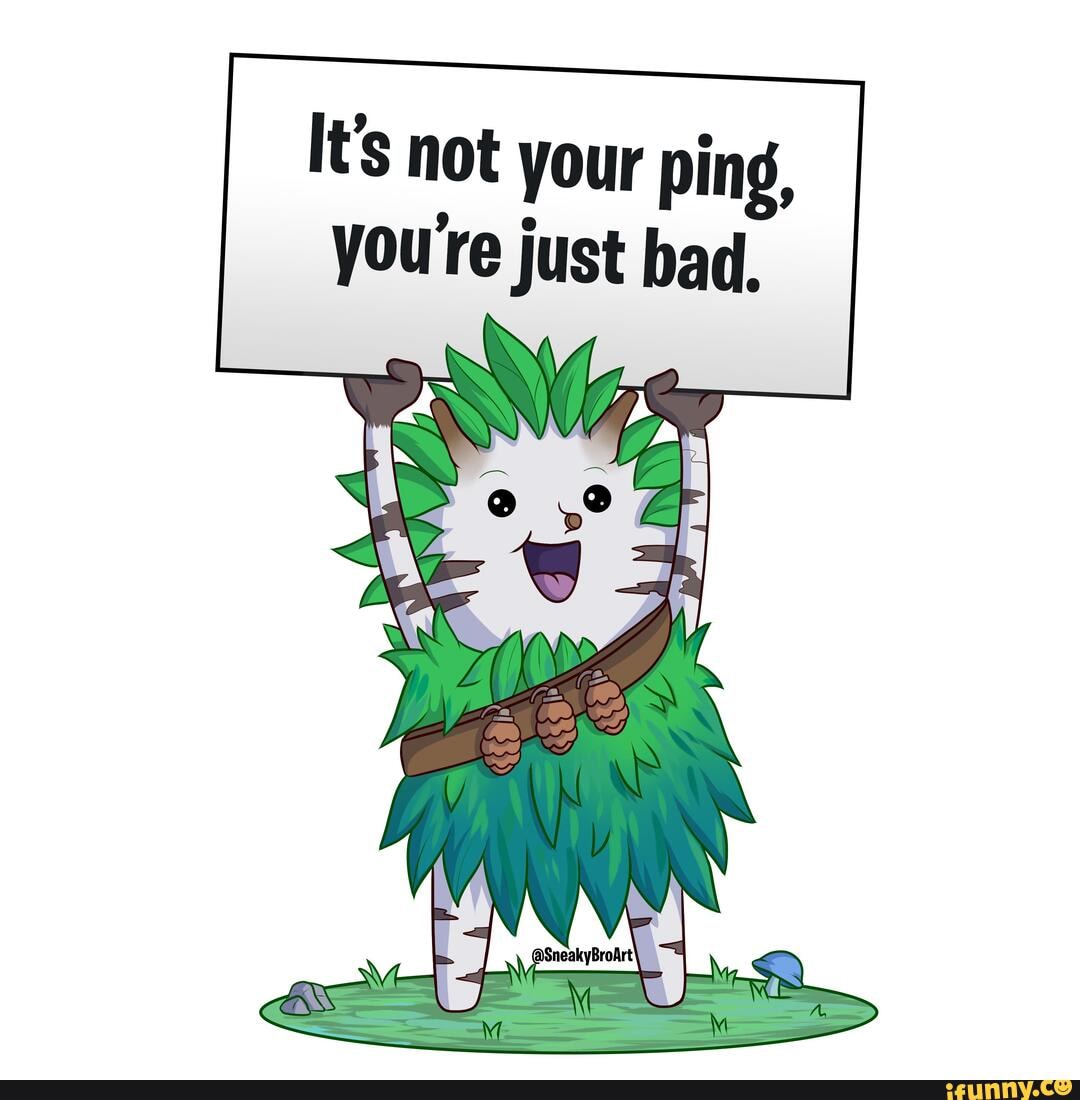 Its not your ping you’ re just bad. - iFunny