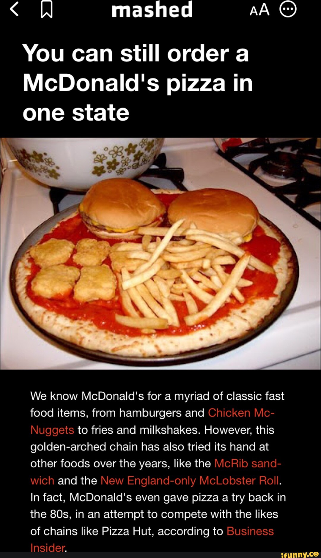 Mcdonaldspizza memes. Best Collection of funny Mcdonaldspizza pictures ...