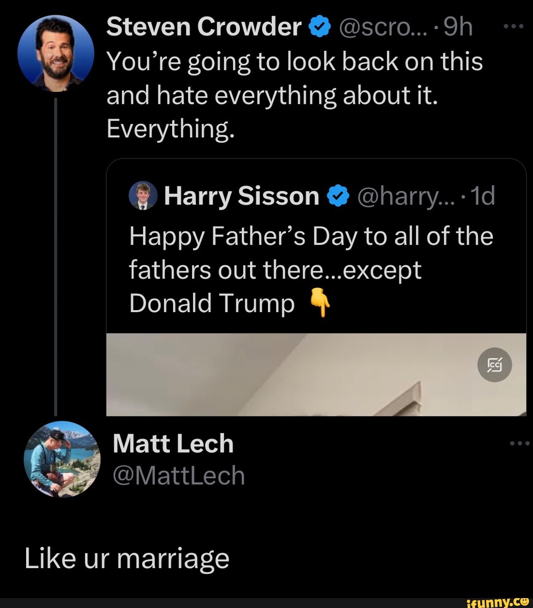Steven Crowder You're going to look back on this and hate everything ...