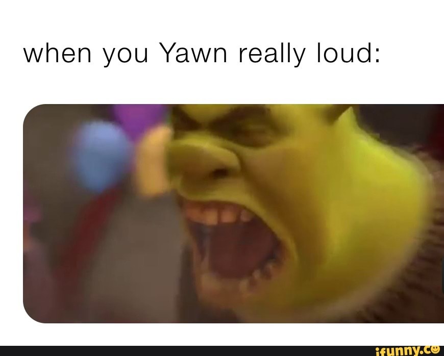Yawwwwwwnnn - when you Yawn really loud: - iFunny