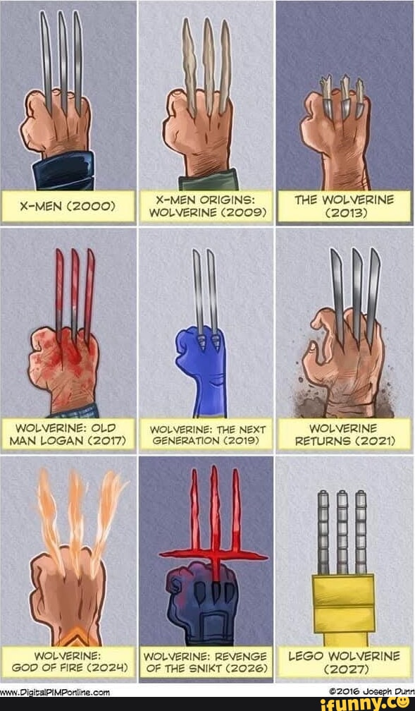 THE WOLVERINE (2013) X-MEN X-MEN ORIGINS: WOLVERINE (2009) WOLVERINE ...