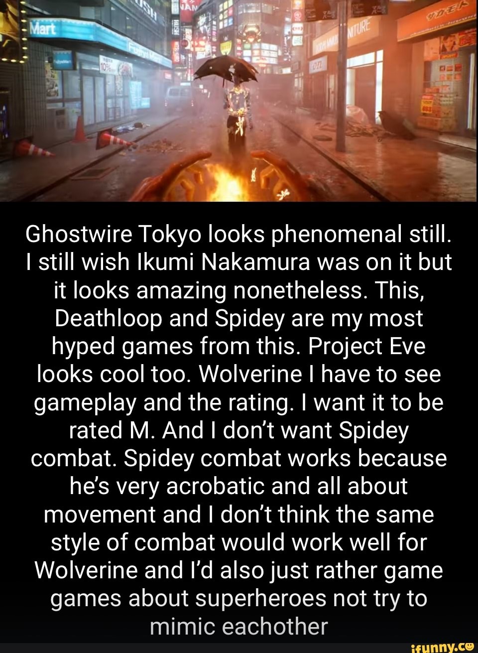 Ghostwire Tokyo looks phenomenal still. still wish kumi Nakamura was on ...