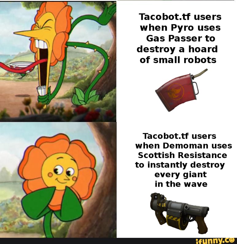 Tacobot.tf users when Pyro uses Gas Passer to destroy a hoard of small ...
