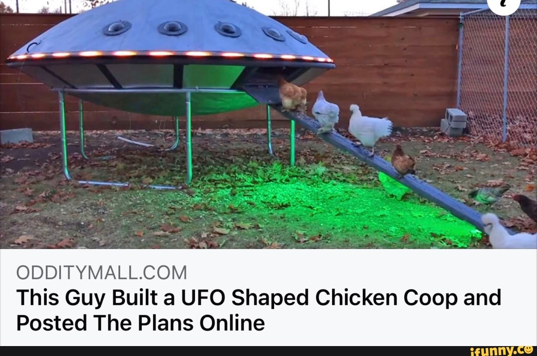 This Guy Built a UFO Shaped Chicken Coop and Posted The Plans Online ...