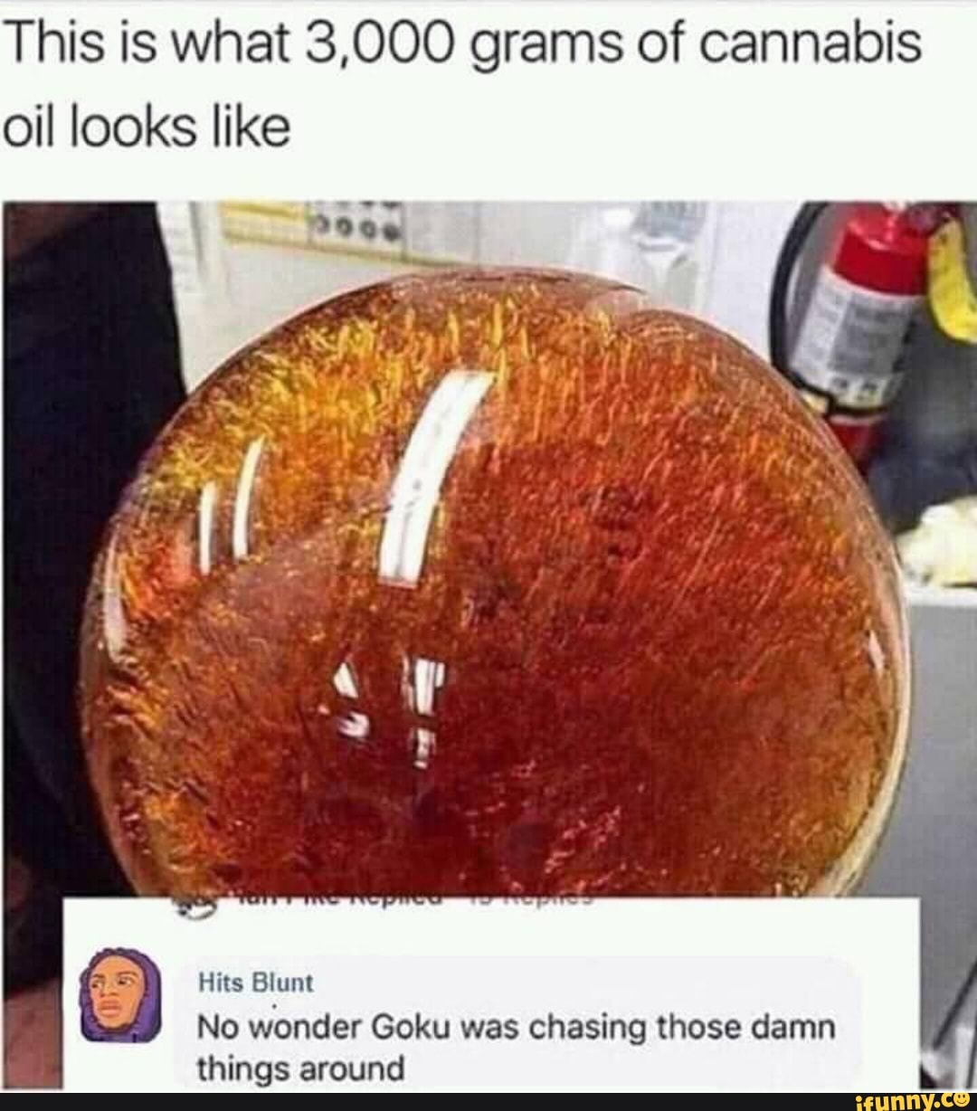 This is what 3,000 grams of cannabis oil looks like No wonder Goku was ...