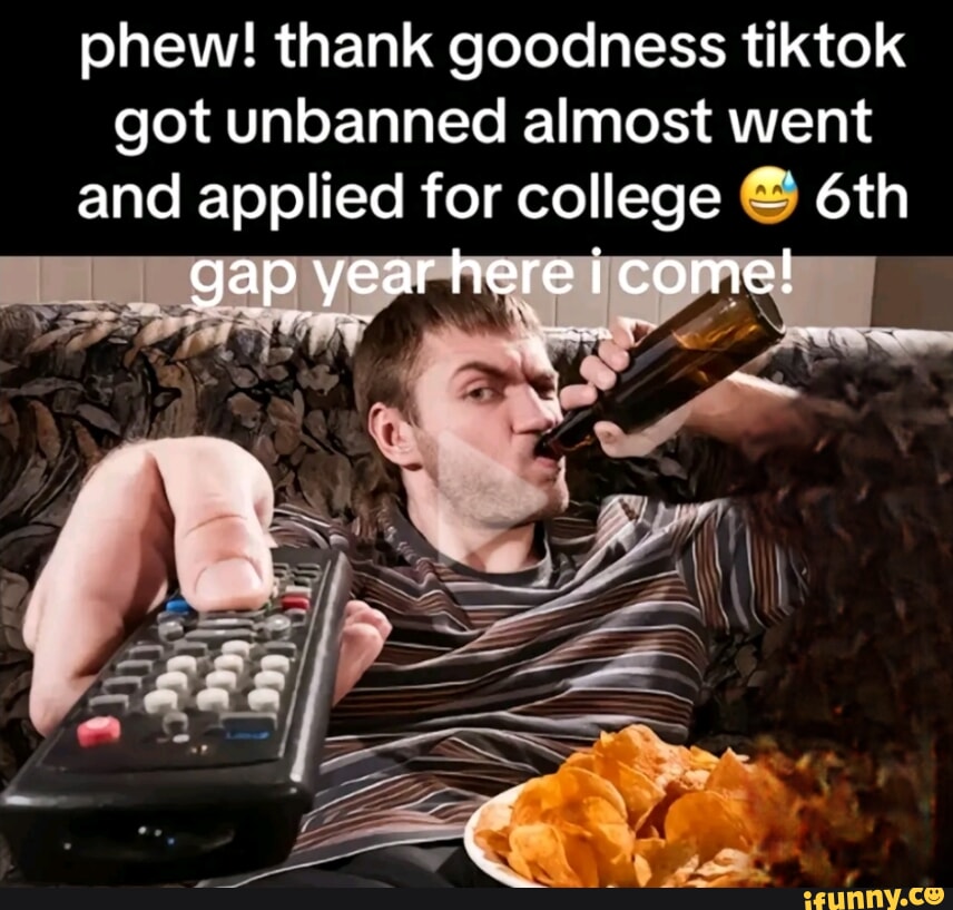 Phew! thank goodness tiktok got unbanned almost went and applied for ...