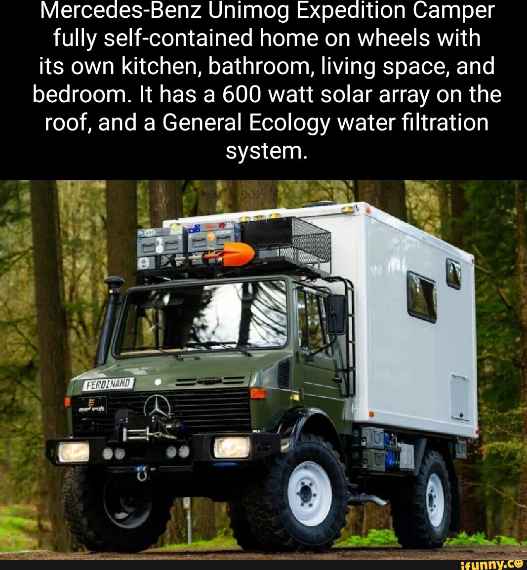 Mercedes-Benz Unimog Expedition Camper fully self-contained home on ...