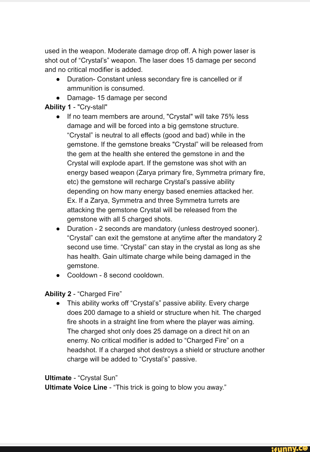 Overwatch Character Concepts - used in the weapon. Moderate damage drop ...