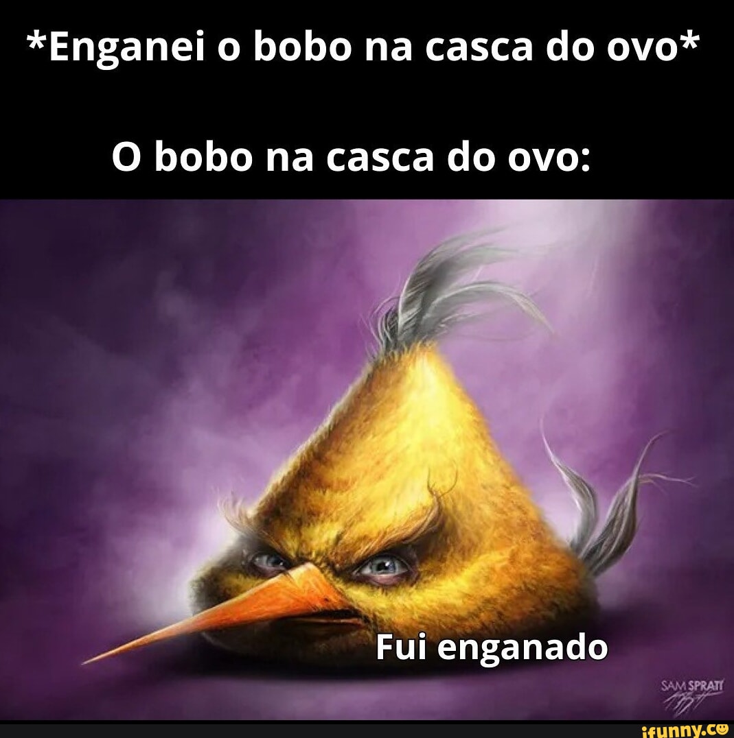 *Enganei o bobo na casca do ovo* O bobo na casca do ovo: Fui enganado SAM - iFunny Brazil