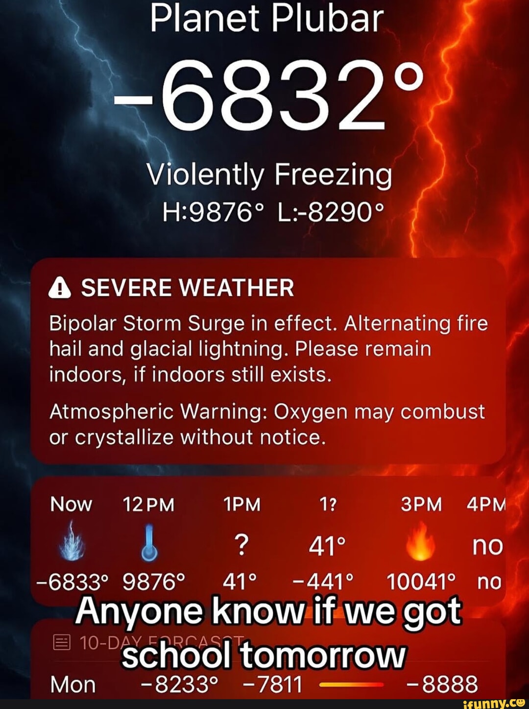 Planet Plubar Violently Freezing SEVERE WEATHER Bipolar Storm Surge in ...