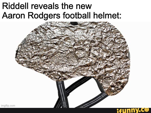 Riddell reveals the new Aaron Rodgers football helmet: - iFunny
