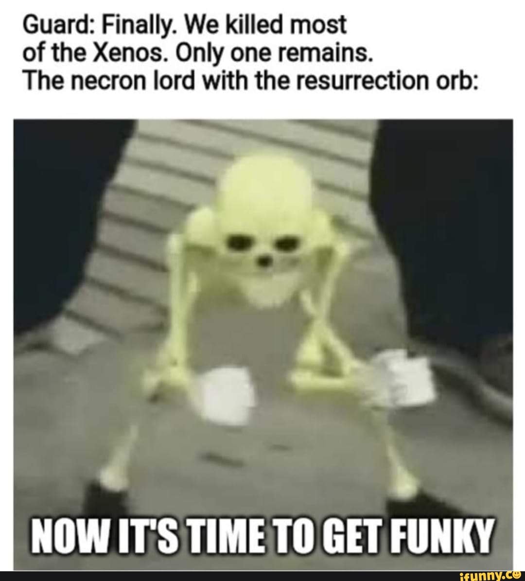 Guard: Finally. We killed most of the Xenos. Only one remains. The ...