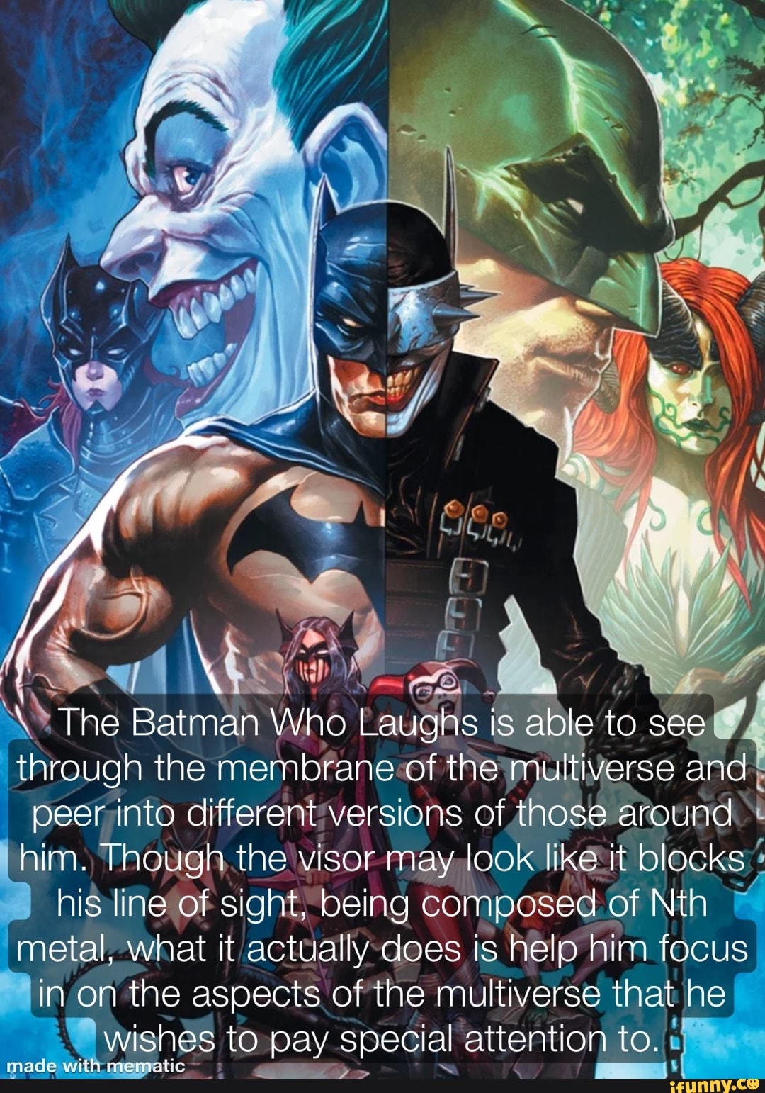 The Batman Who Lau Laughs is able to see through the membrane of the ...