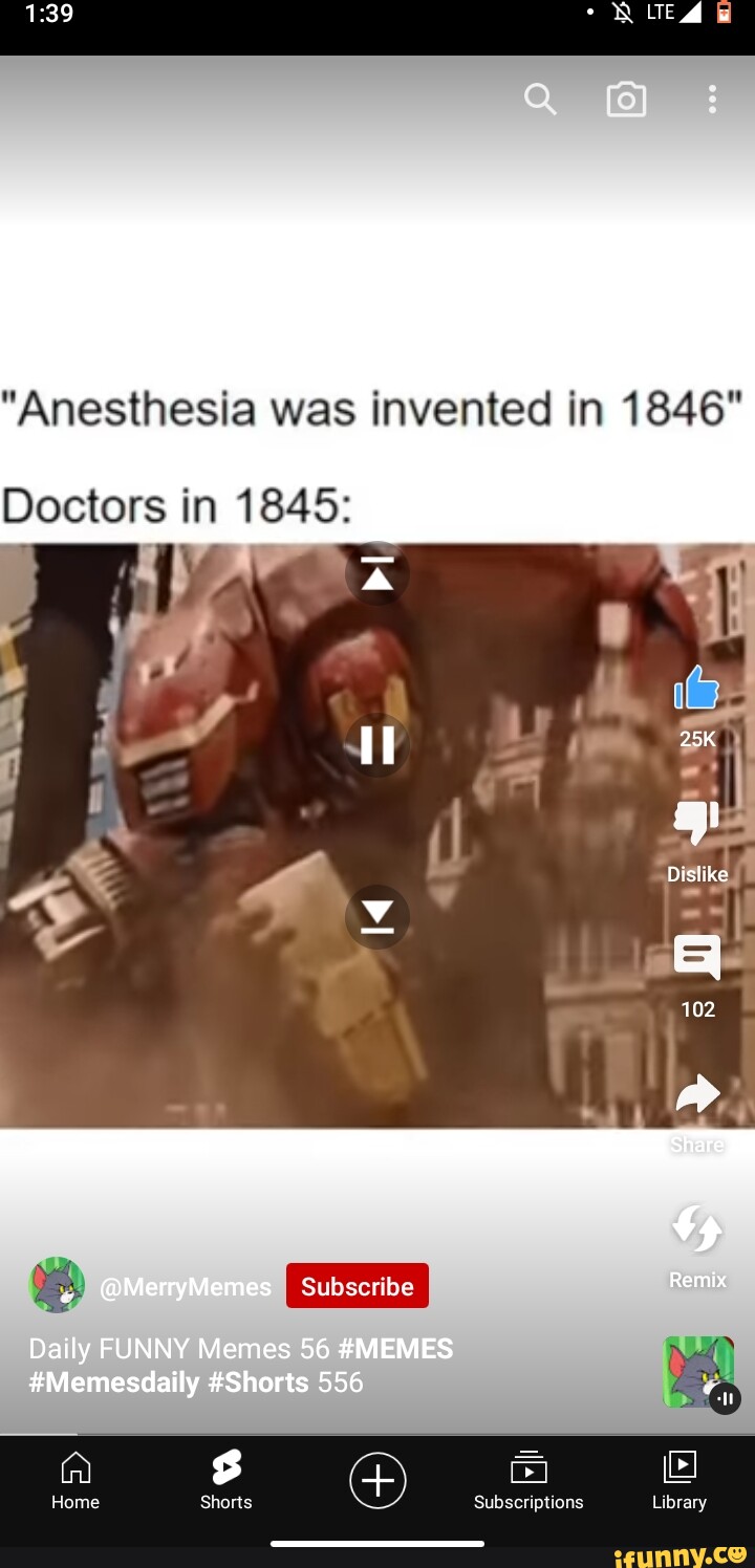 "Anesthesia was invented in 1846" Doctors in 1845: I Dislike 102 Daily ...
