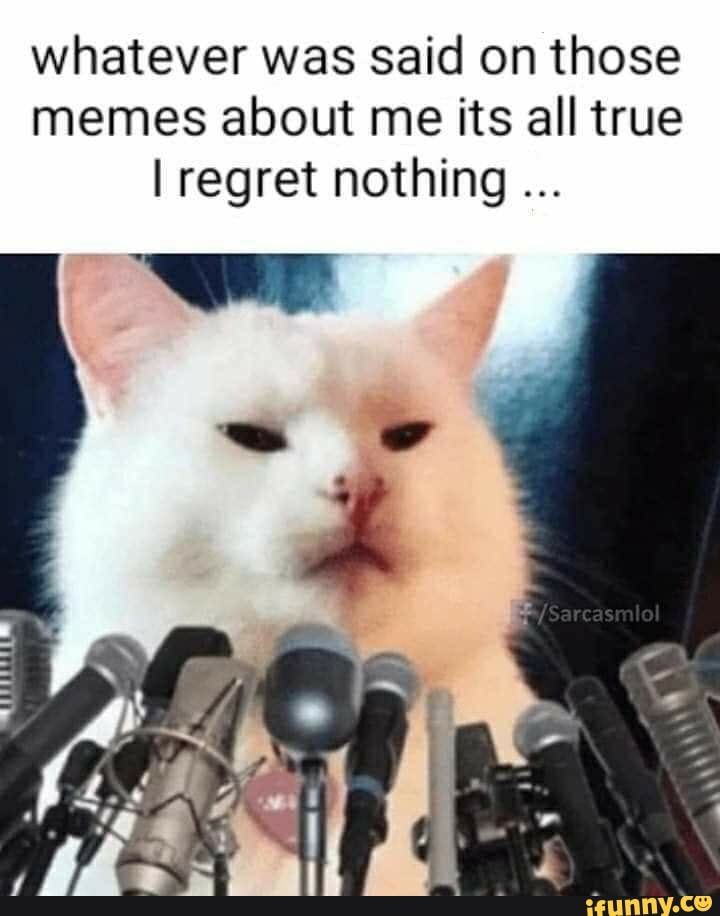 Whatever was said on those memes about me its all true Iregret nothing ...