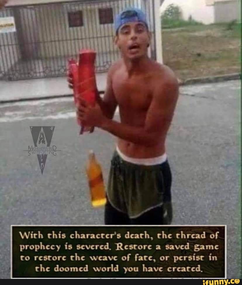 Witch chis character's death, che thread of prophecy is severed ...