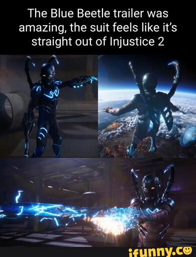 The Blue Beetle trailer was amazing, the suit feels like it's straight ...