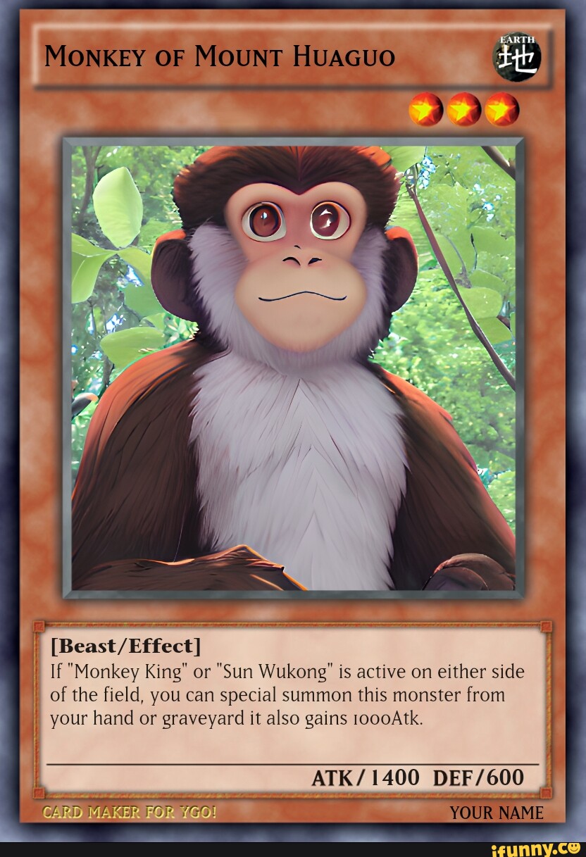 MONKEY OF MouNT HUAGUO [Beast /Effect] If "Monkey King" or "Sun Wukong ...