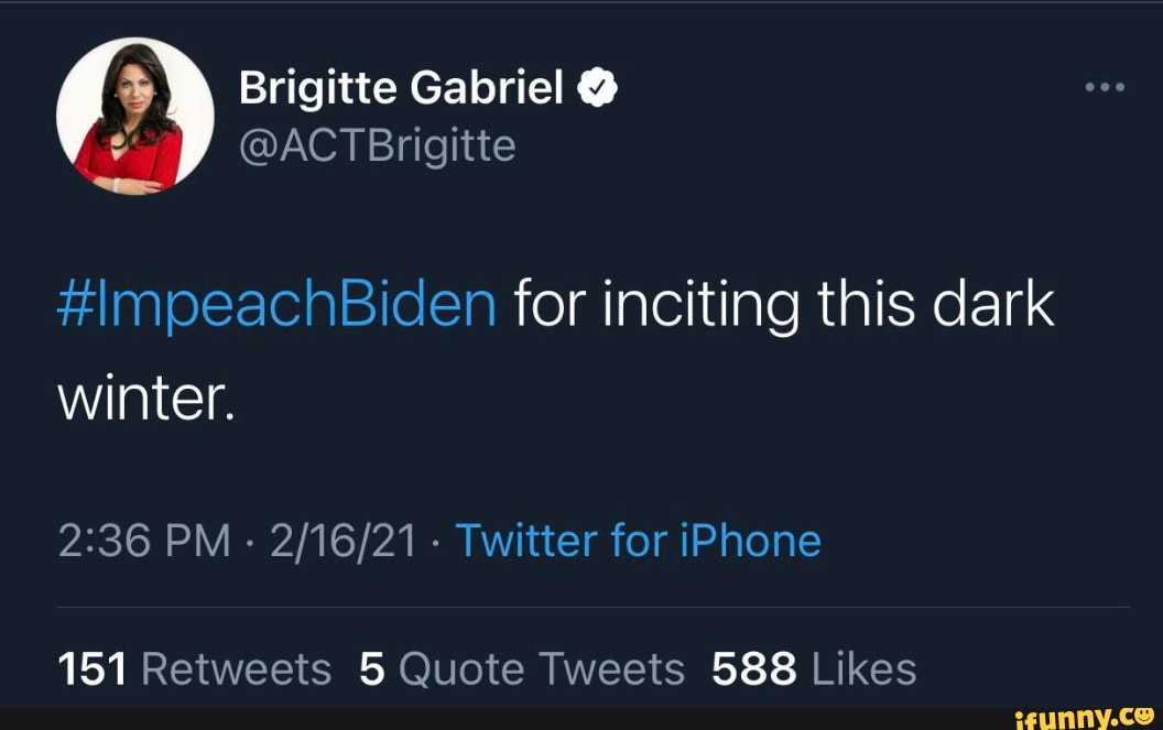 \ Brigitte Gabriel @ACTBrigitte #lmpeachBiden for inciting this dark ...