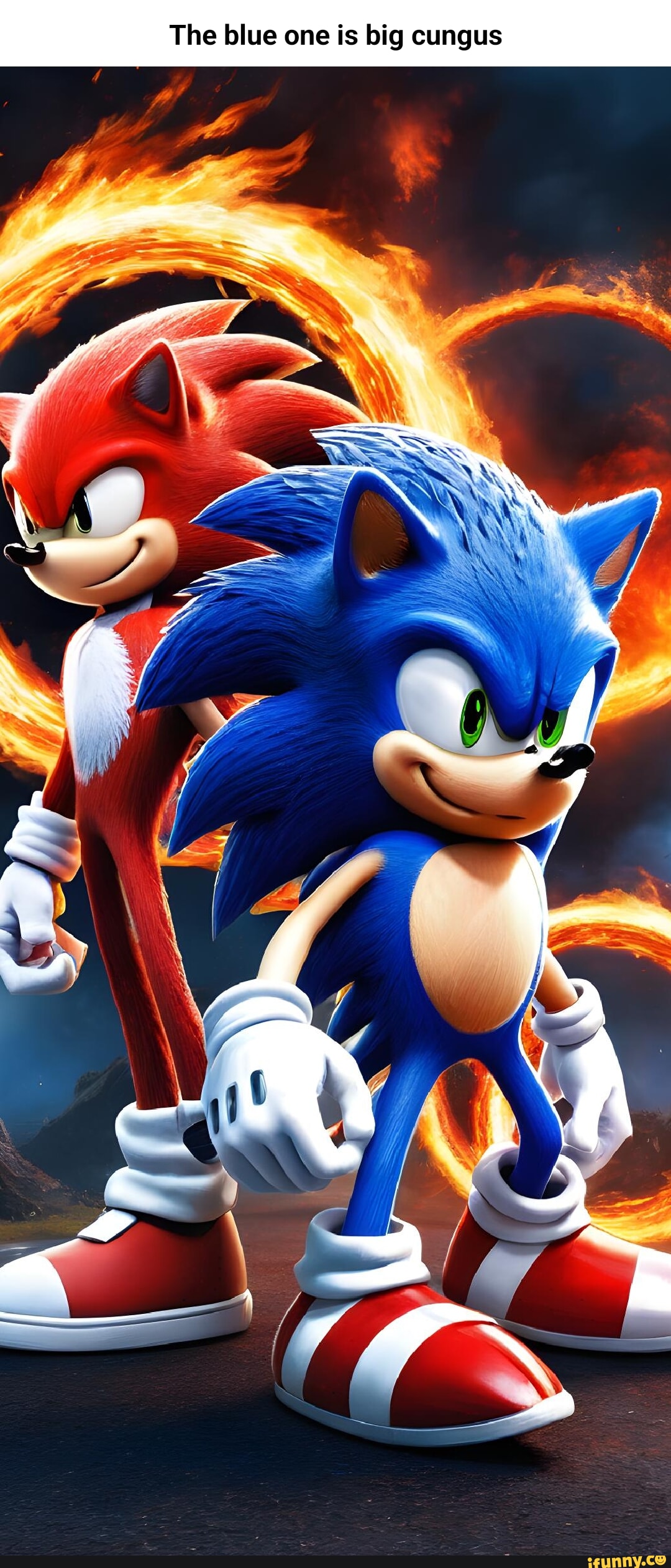 The blue one is big cungus - iFunny