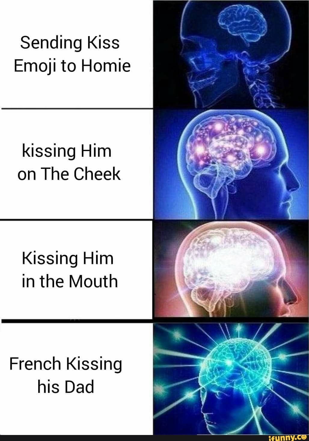 Sending Kiss Emoji to Homie kissing Him on The Cheek Kissing Him in the ...