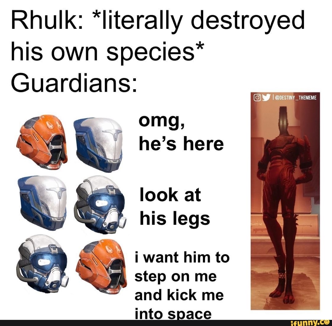Rhulk: "literally destroyed his own species* Guardians: Ge Le omg, he's ...