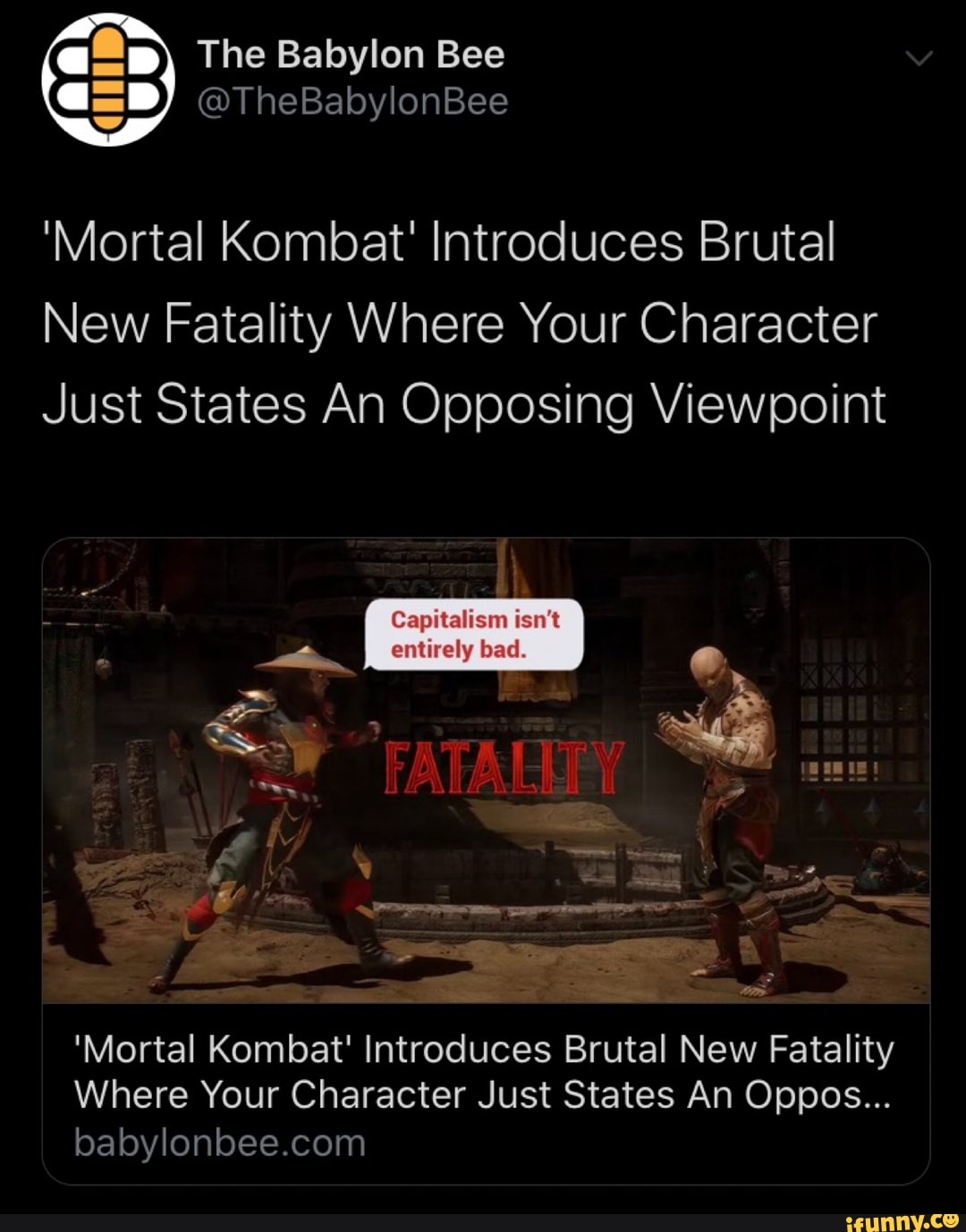 'Mortal Kombat' Introduces Brutal New Fatality Where Your Character ...