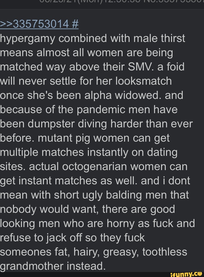 Hypergamy memes. Best Collection of funny Hypergamy pictures on iFunny