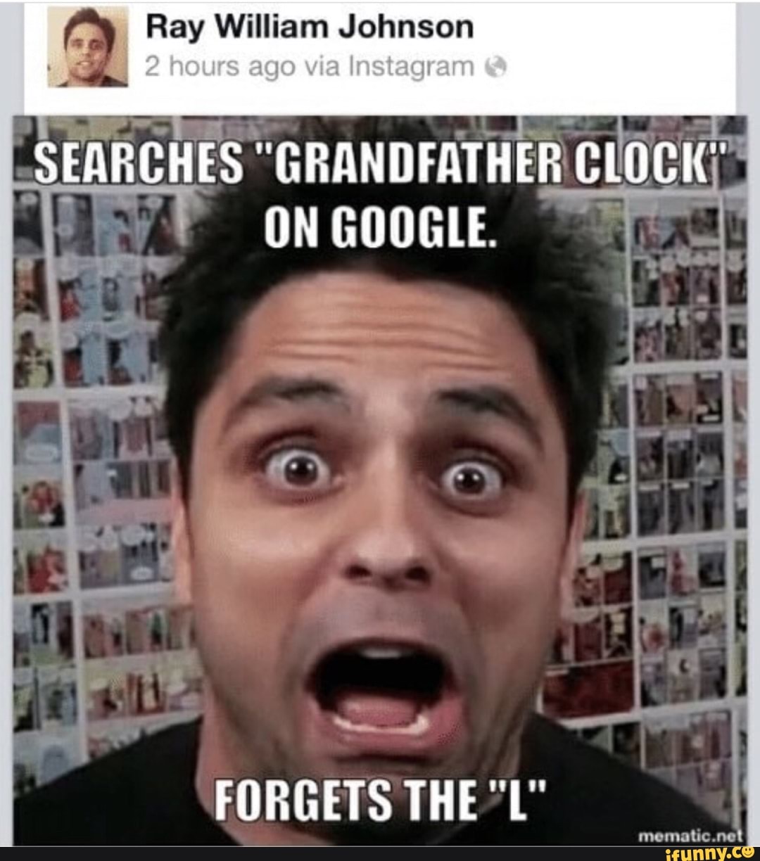 Ray William Johnson 2 hours ago via Instagram @ SEARCHES GRANDFATHER ...