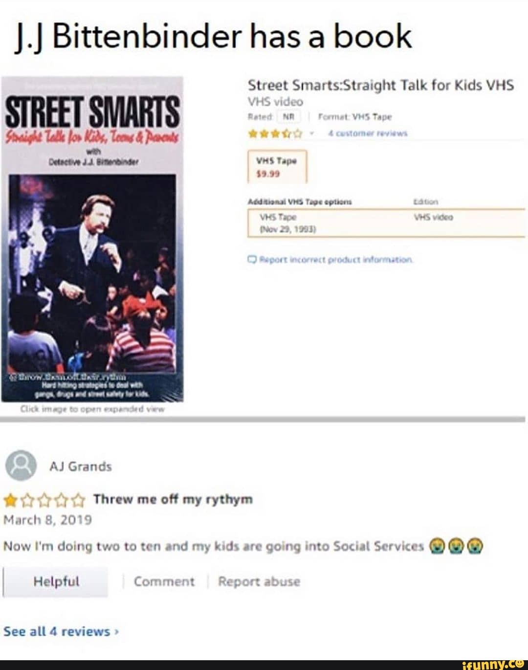 ].J Bittenbinder has a book Street Smarts Straight Talk for Kids VHS ...